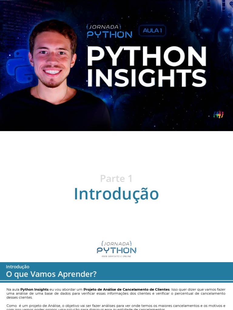 Apostila Jornada Python - Python Insights - Aula 1 | PDF | Python ...