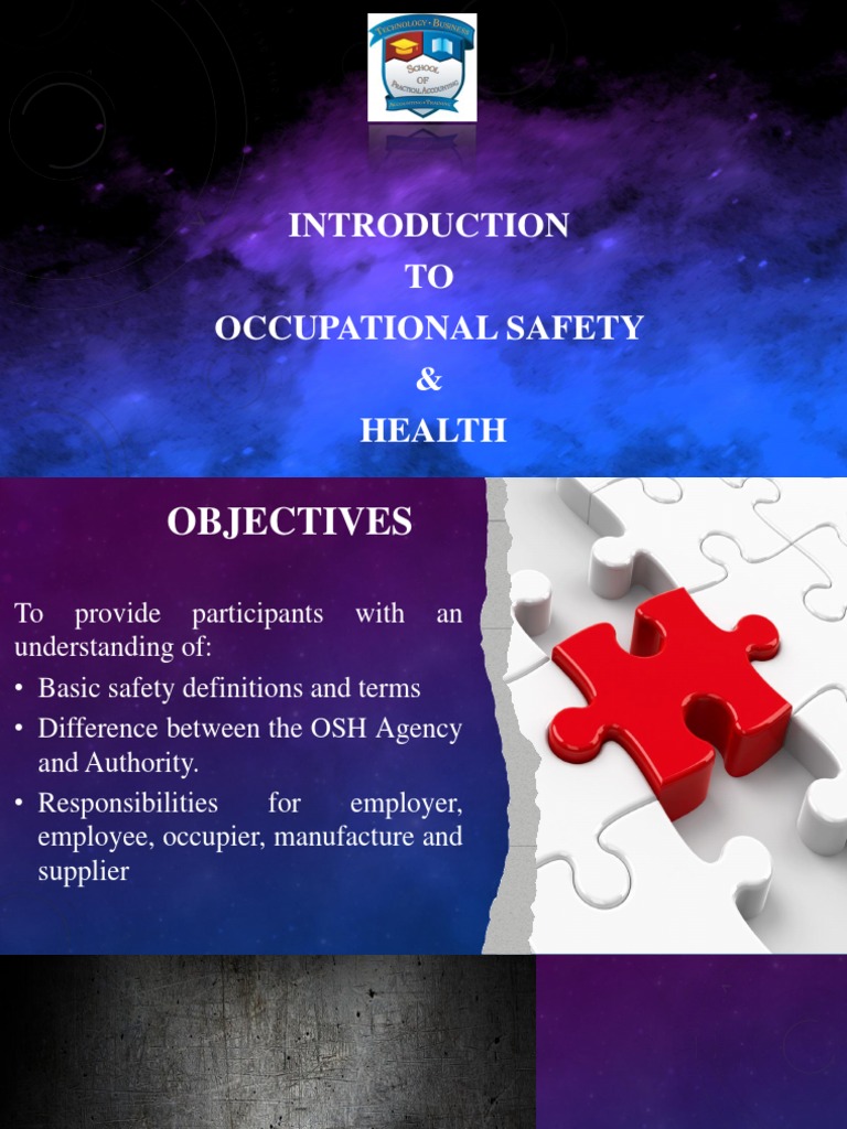 Week 0 - Introduction To OSH | PDF | Occupational Safety And Health ...