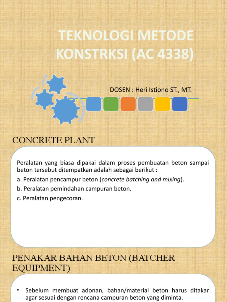 TMK Minggu 12 Concrete Plant | PDF | Griya & Taman