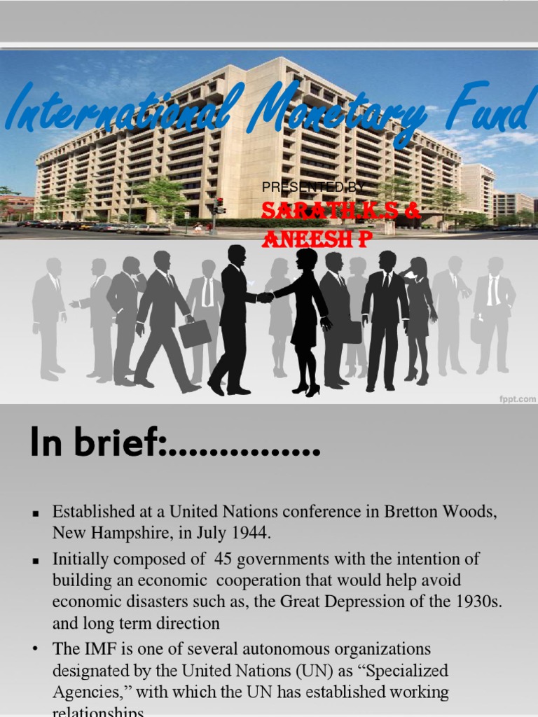 International Monetary Fund: Sarath.K.S & Aneesh P | PDF | Special Drawing Rights ...