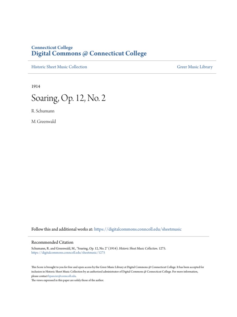 Soaring Op. 12 No. 2 | PDF