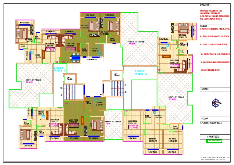 7th Floor Plan Shrivardhan | PDF
