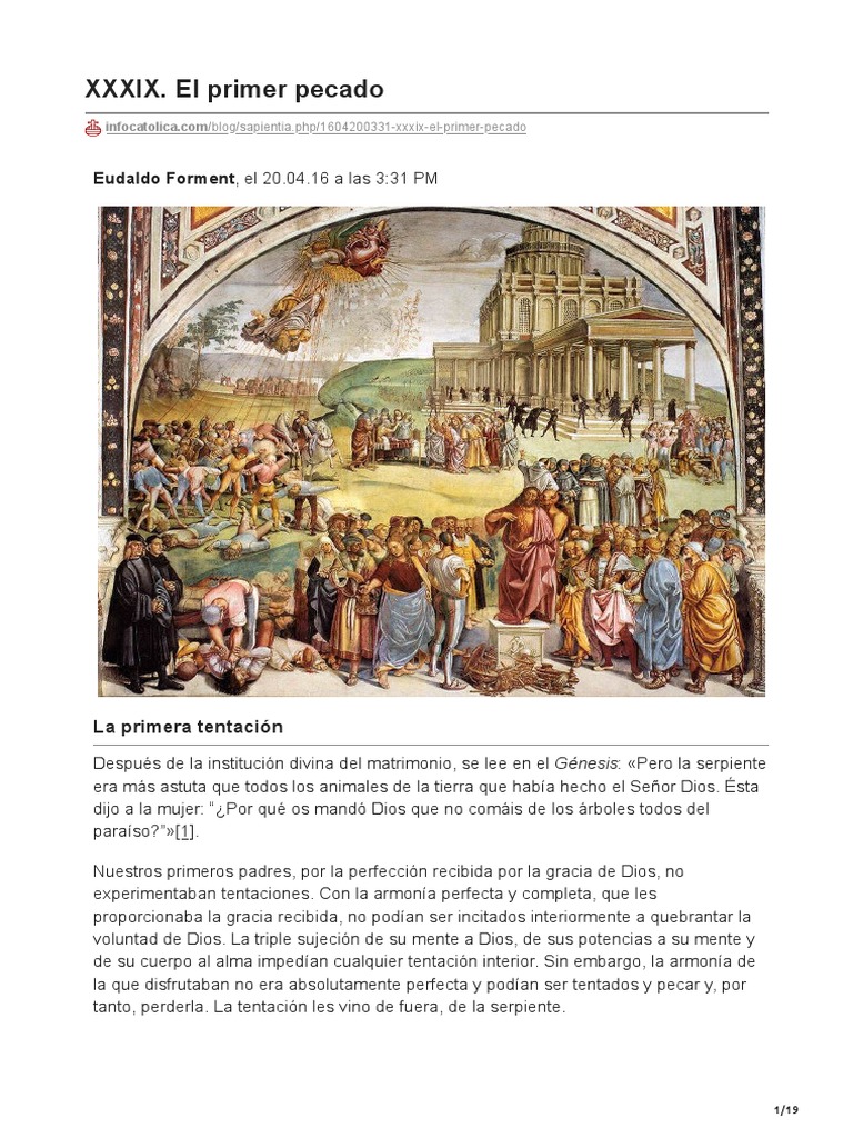 XXXIX El Primer Pecado | PDF | antecristo | Satán