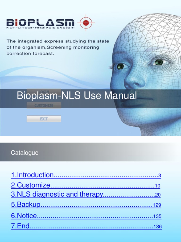 Bioplasm-NLS System User Guide | PDF | Stress (Biology) | Medical Diagnosis