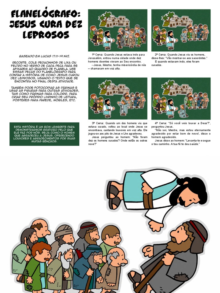 445 Flannelgraph Jesus Heals Ten Lepers PT | PDF