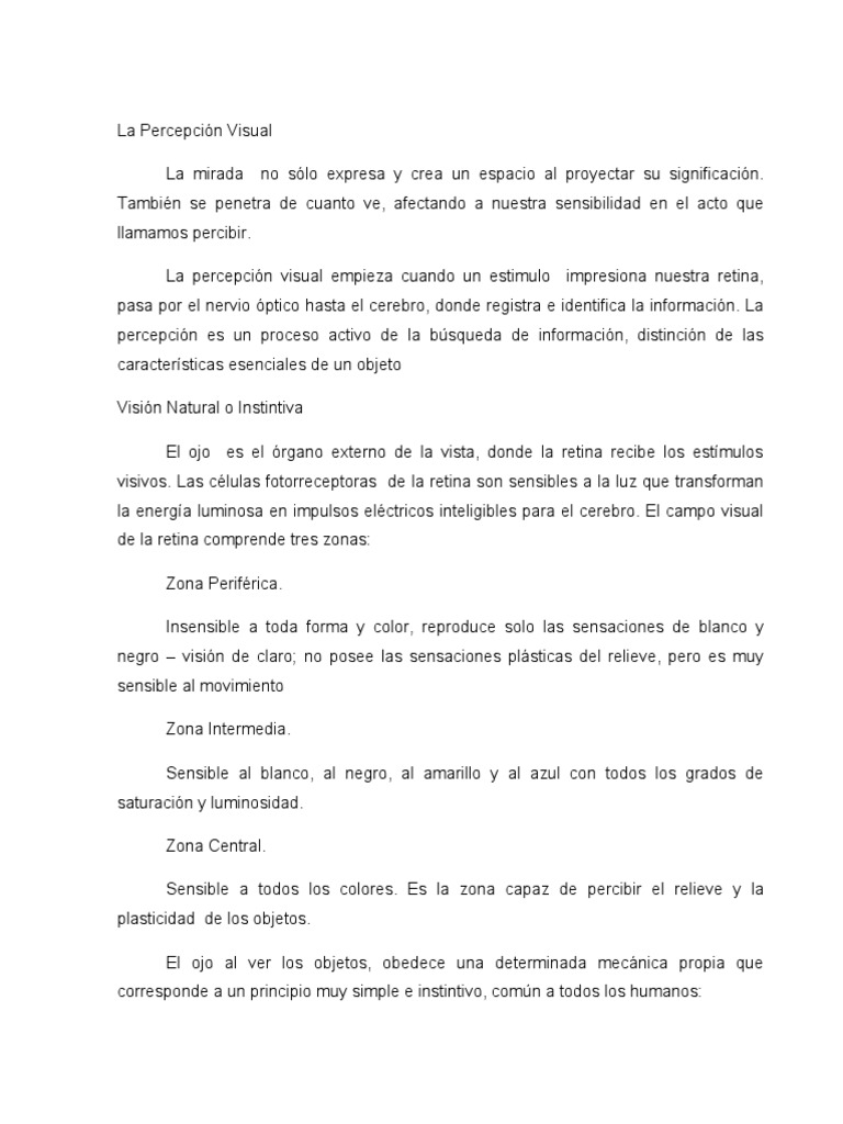 Percepcion Visual | PDF