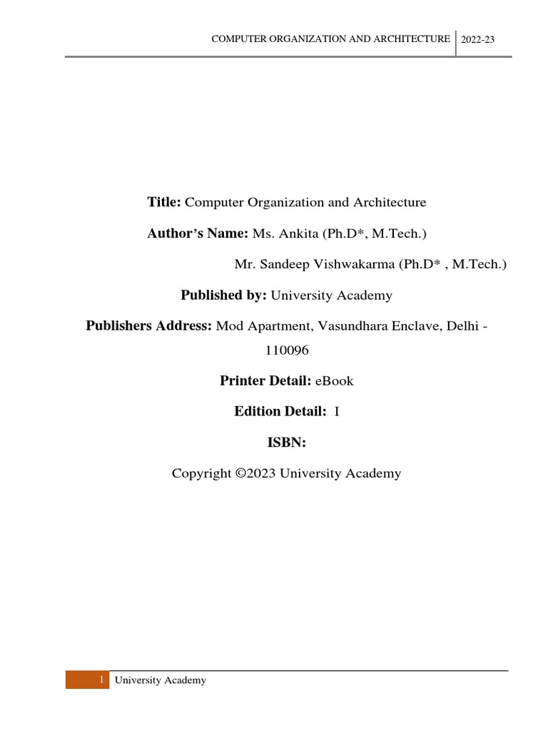 COA Notes | PDF | Computer Data Storage | Central Processing Unit COA Notes | PDF | Computer Data Storage | Central Processing Unit