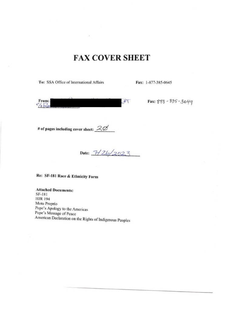 Indigenous Status Correction (Redacted) | PDF