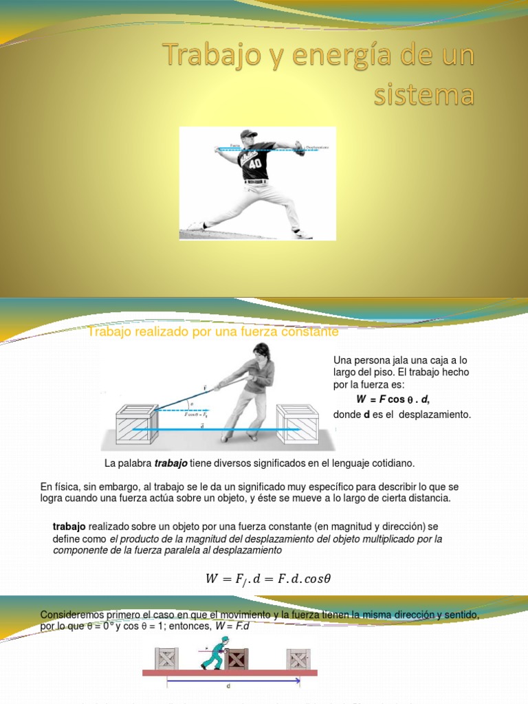 Trabajo y Energía en Física | PDF | Multiplicación | Fuerza