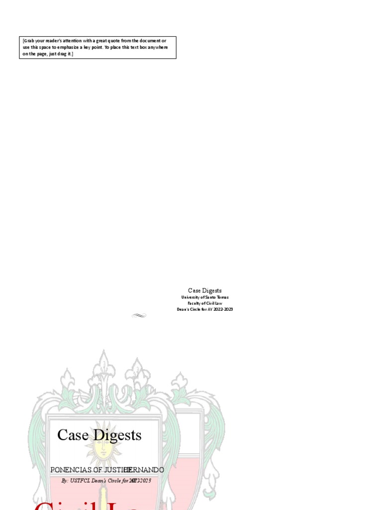 Ust Hernando Case Civil Law Open | PDF | Annulment | Negligence
