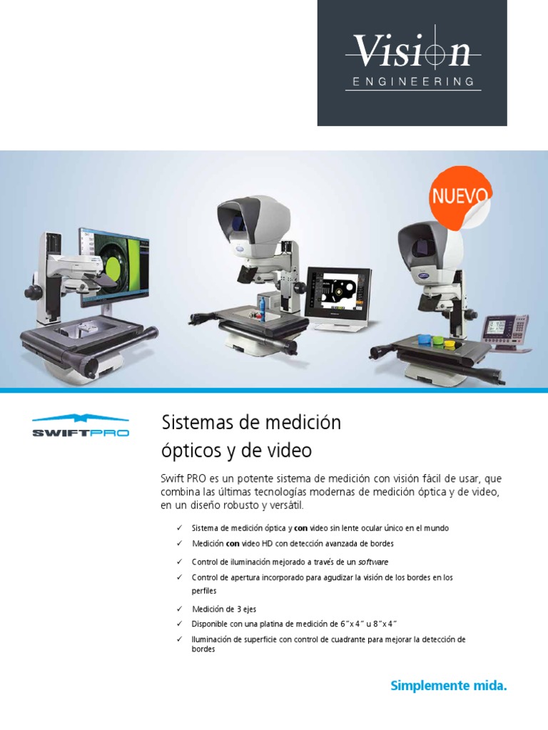 Swift PRO Flyer Spanish | PDF | Óptica | Medición