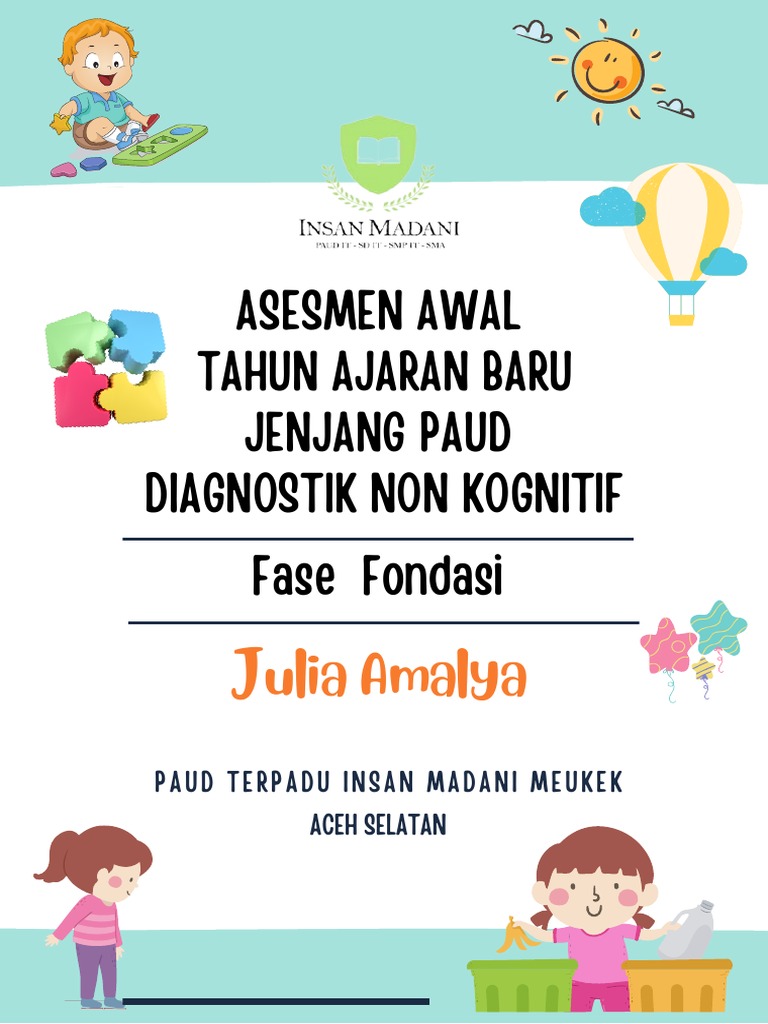 Asesmen Awal Fase Fondasi | PDF