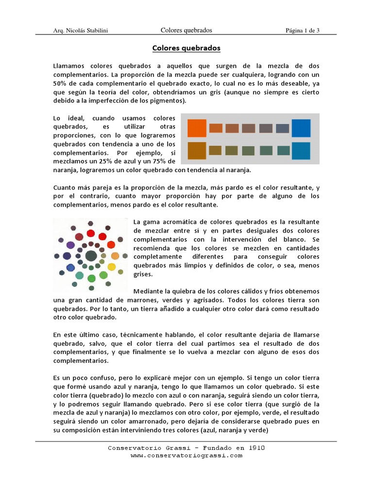 Colores Quebrados | PDF | Color | Azul