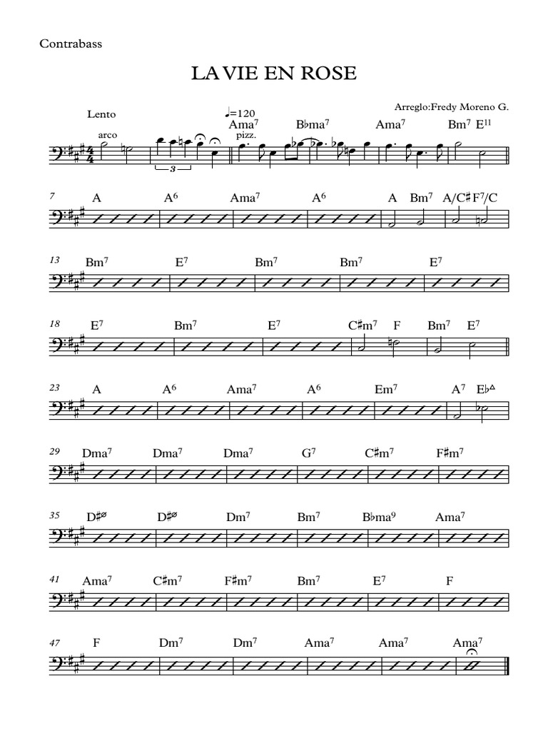 La Vie en Rose-Bass | PDF