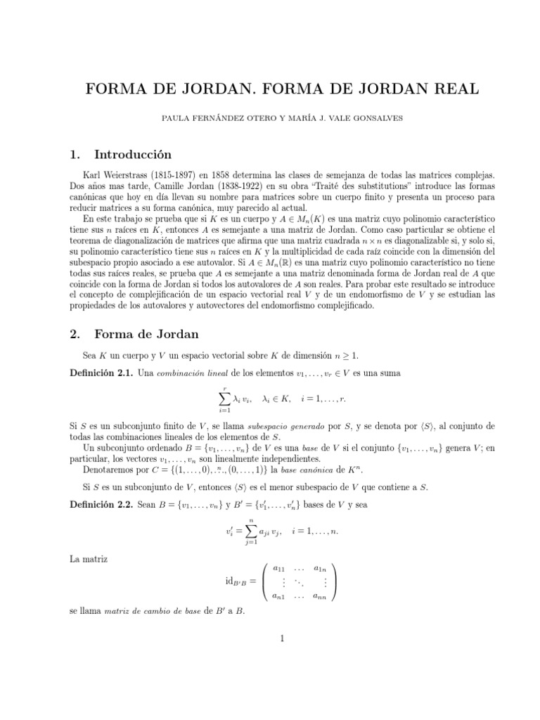 Forma - de - Jordan - Forma - de Jordan - Real | PDF | Valores propios ...
