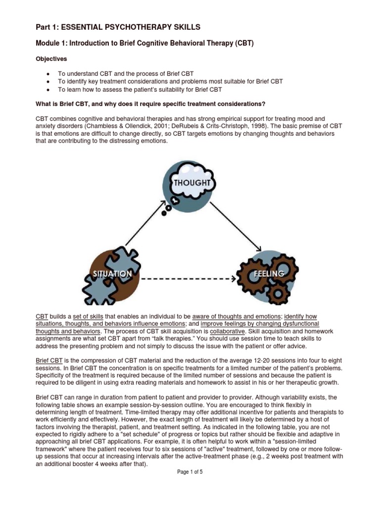 CBT Modules | PDF | Cognitive Behavioral Therapy | Psychotherapy