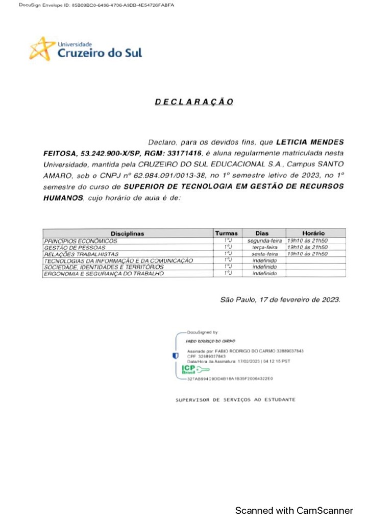 Atestado Escolar | PDF