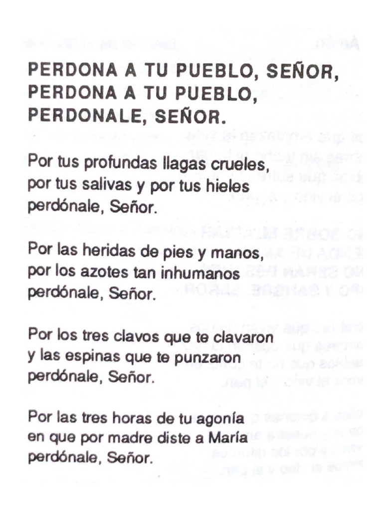 PERDONA A TU PUEBLO, SEÑOR, | PDF