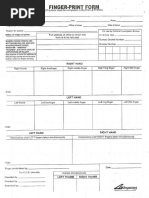 Zimbabwe Fingerprint Form Instructions | PDF | Fingerprint | Hand