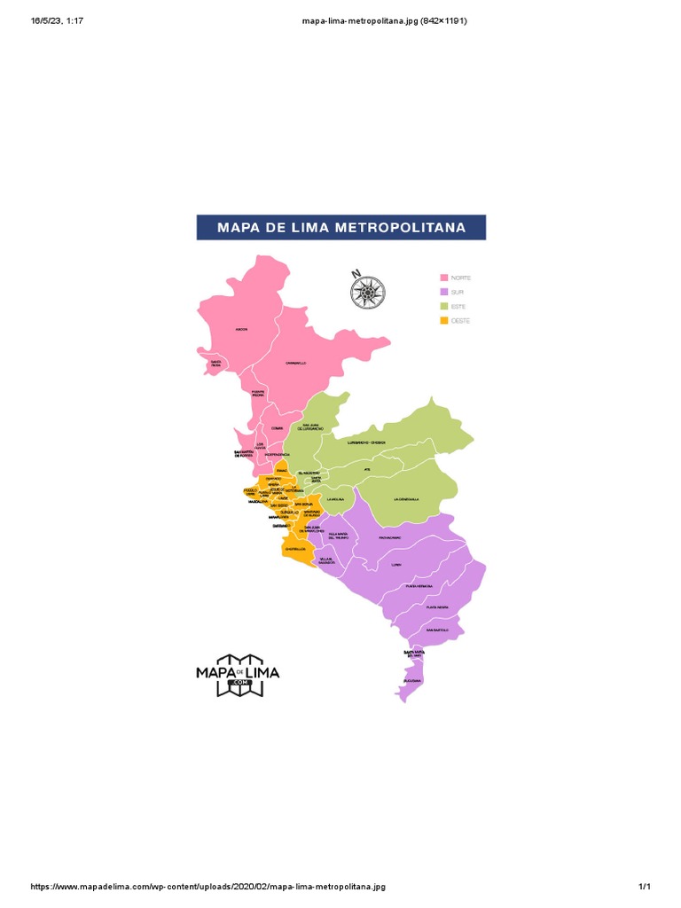 Mapa Lima Metropolitana | PDF
