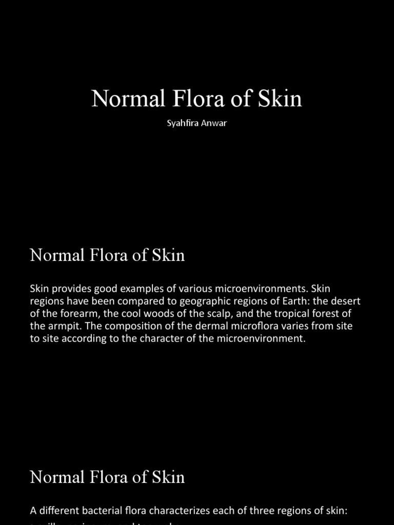 Normal Flora of Skin | PDF | Staphylococcus | Staphylococcus Aureus