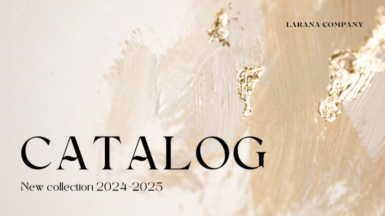 Golden Elegant Minimalist Jewelry Product Catalog Presentation | PDF