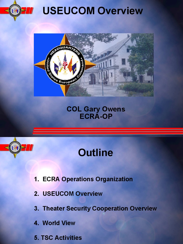 EUCOM - Operations and Exercises Division | International Security ...