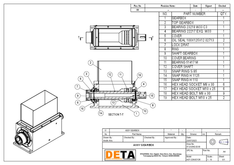 Gearbox Assembly Parts List | PDF