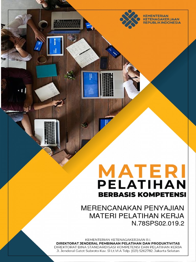 UK 8 - Buku Modul Merencanakan Penyajian Materi Pelatihan Kerja | PDF