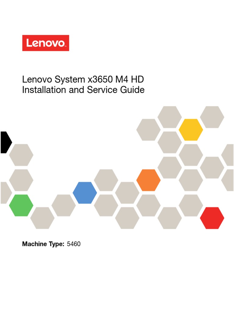 Lenovo System x3650 M4 HD Installation and Service Guide: Machine Type ...