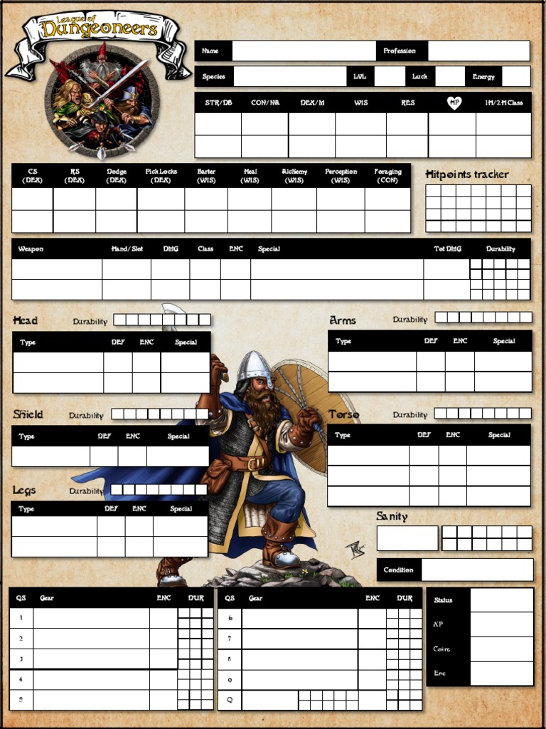 Character Sheet Standard | PDF | Role Playing Games