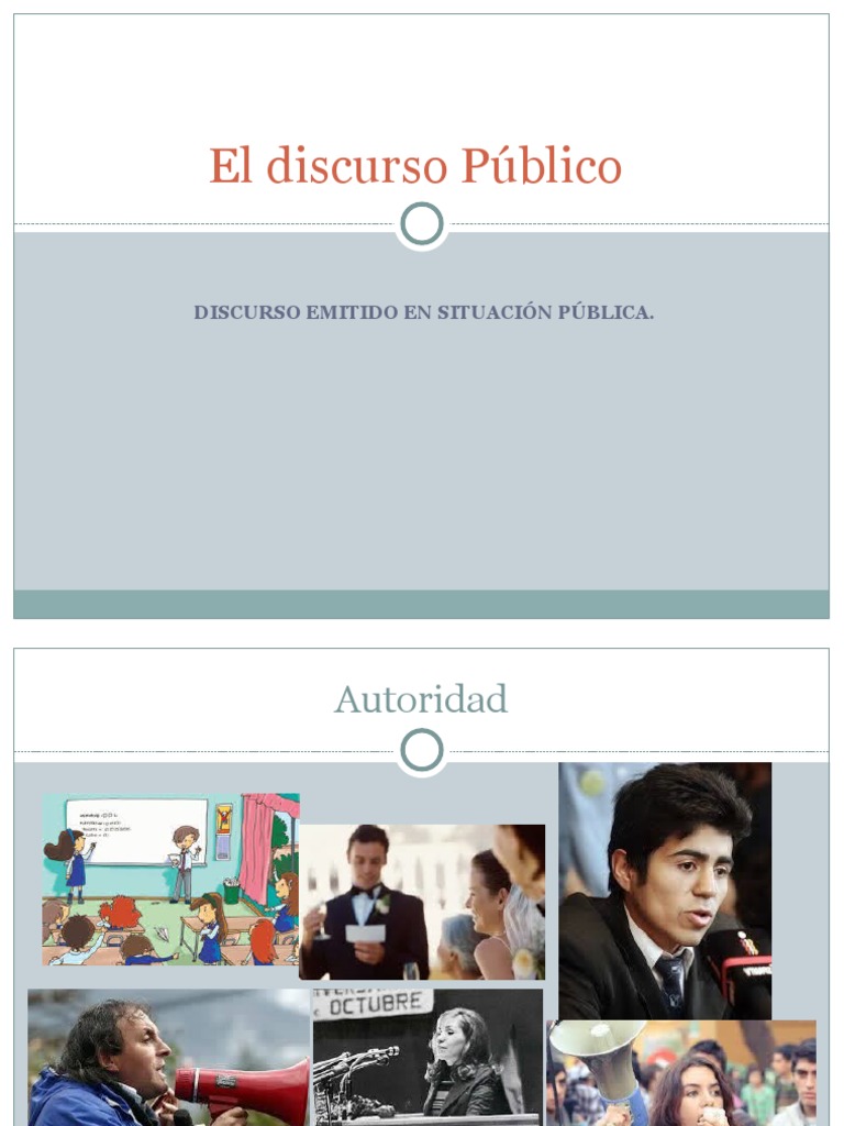 Estructura y Tipos de Discurso Público | PDF | Hablar en público
