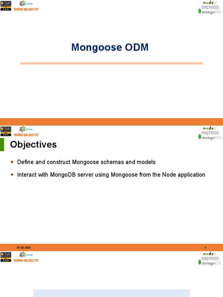 Session 20 21 22 Mongoose Odm Pdf Mongo Db Database Schema