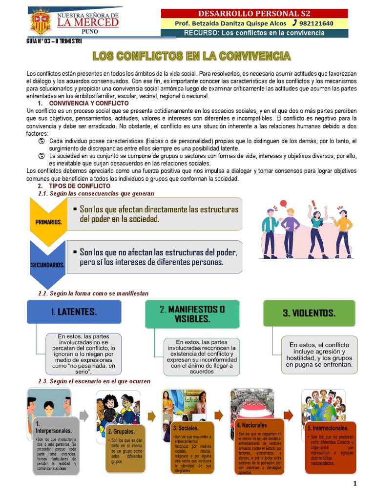 Guía N°10 - S2 - DP - 2023 | PDF | Desarrollo personal | Cognición