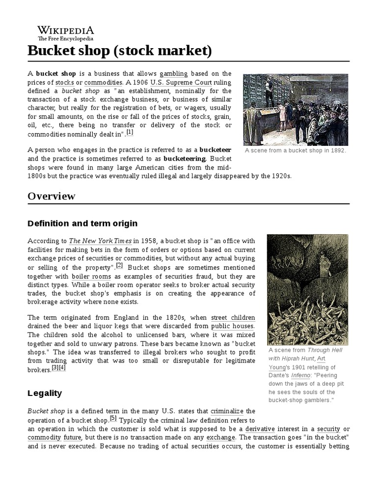 Bucket Shop (Stock Market) | PDF