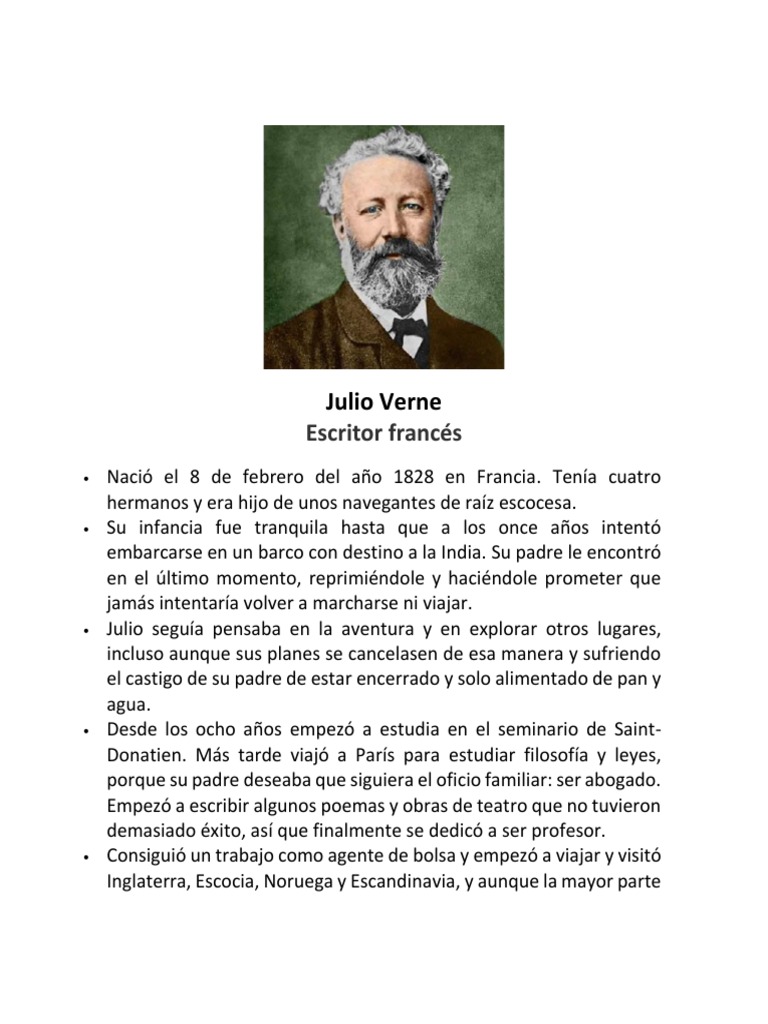 Lavuelta Al Mundo en Ochenta Días - Julio Verne - Resumen | PDF | Julio ...