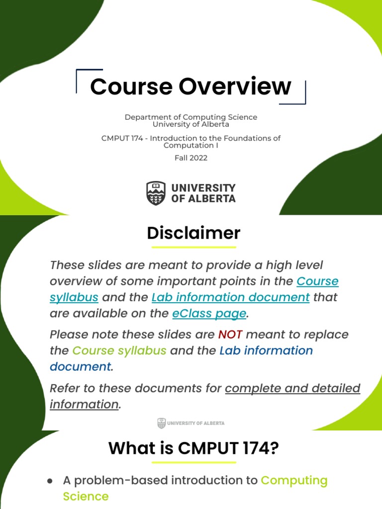 Course Overview | PDF | Plagiarism | Computer Programming