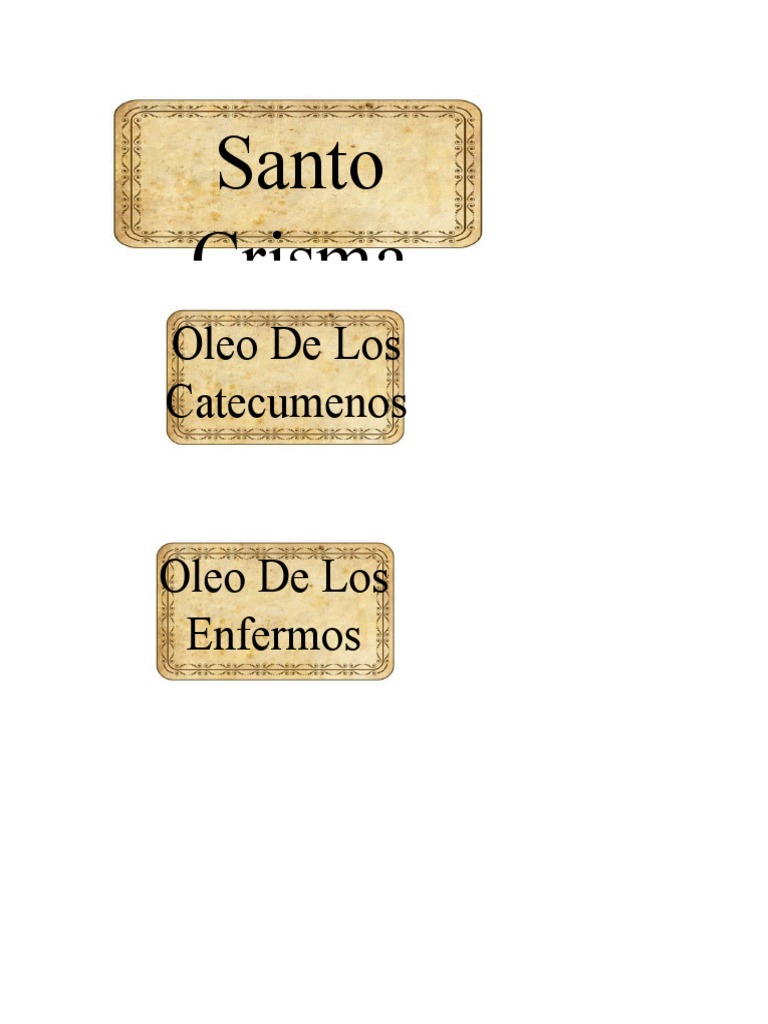 Etiquetas de Los Santos Oleos | PDF Etiquetas de Los Santos Oleos | PDF