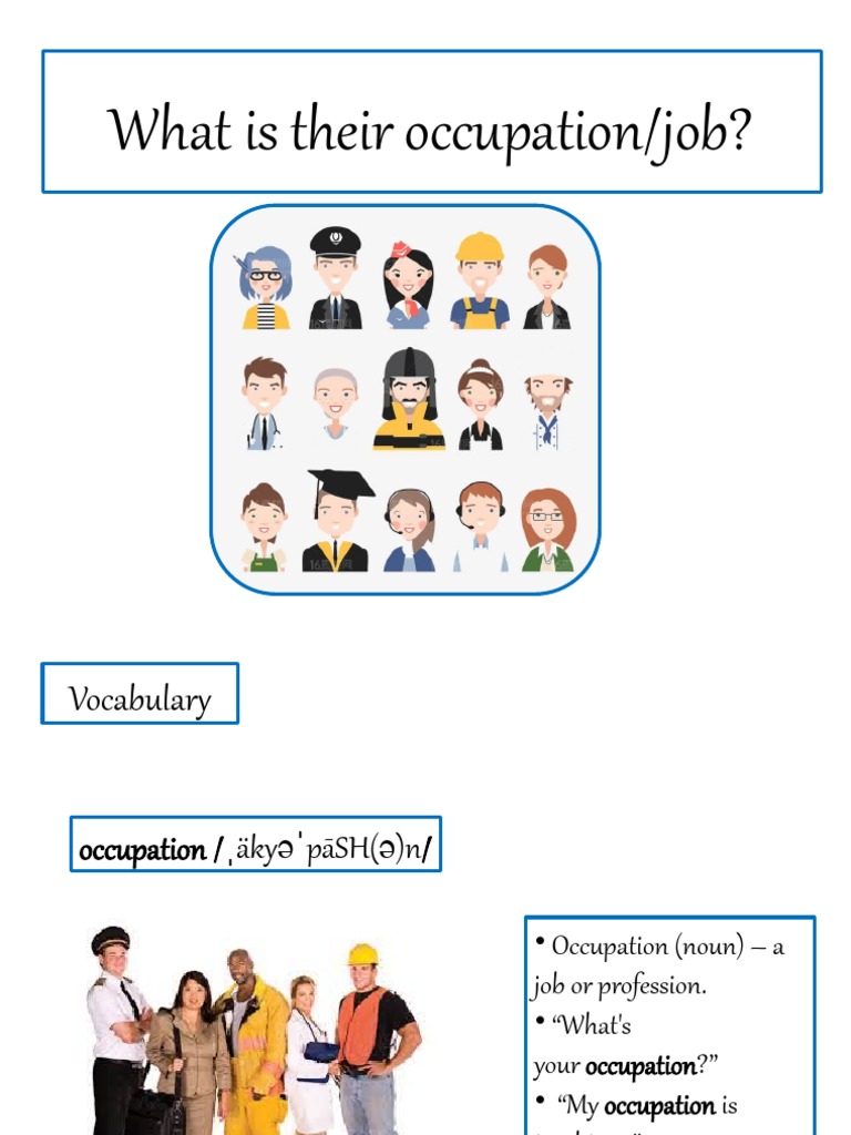 Understanding Various Occupations and Tools | PDF
