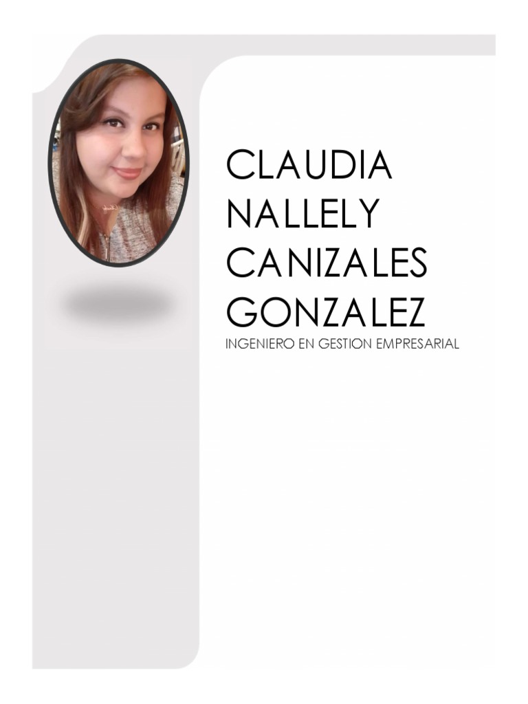 CV Claudia Nallely Canizales GLZ | PDF | Economias | Business