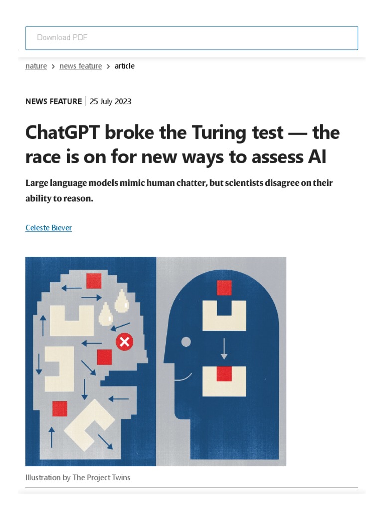 ChatGPT Broke The Turing Test | PDF | Artificial Intelligence ...