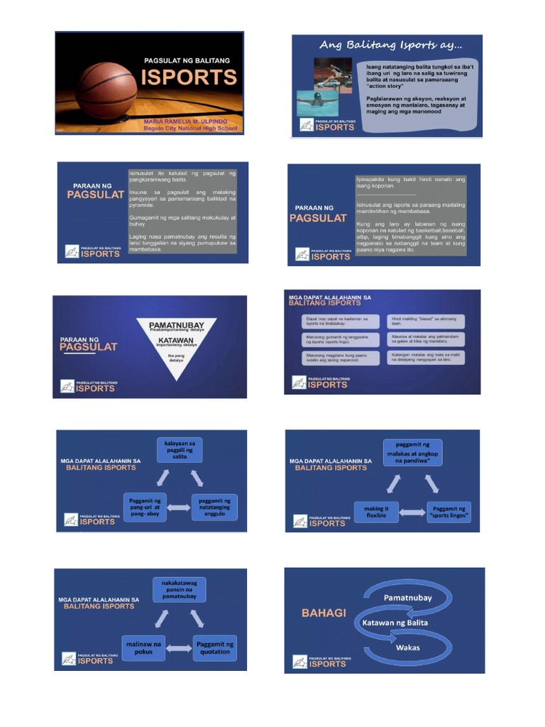 Sports Writing Filipino | PDF