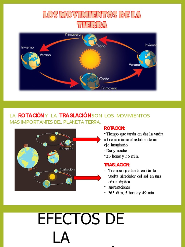 Movimientos de La Tierra | PDF | Año | Tierra