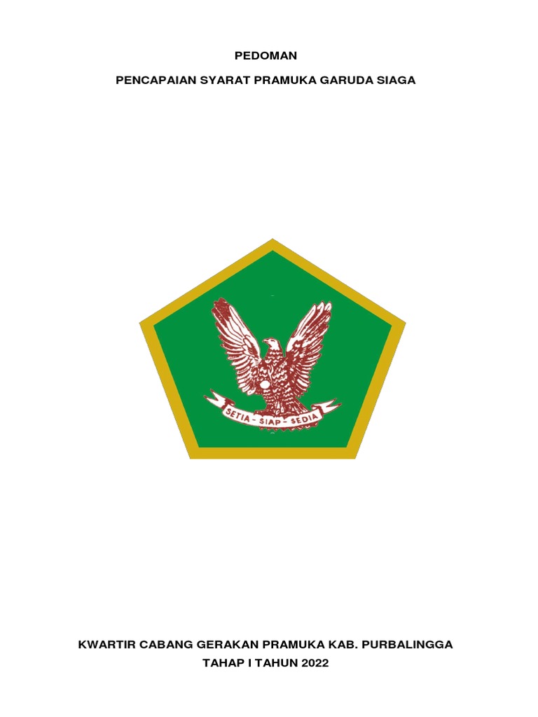 Pedoman Pramuka Siaga Garuda 2022 | PDF