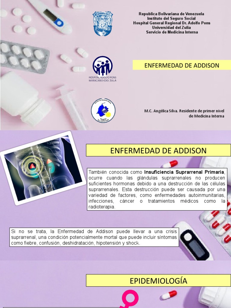 Sindrome de Addison | PDF | Glándula suprarrenal | Hormona ...