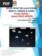 Tutorial Game Lompat di Scratch | PDF