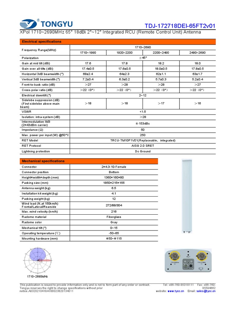 TDJ 172718DEI 65FT2v01 | PDF | Electromagnetic Radiation | Electronic ...