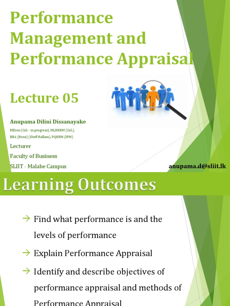 L5 - Performance Appraisal | PDF | Performance Appraisal | Performance ...