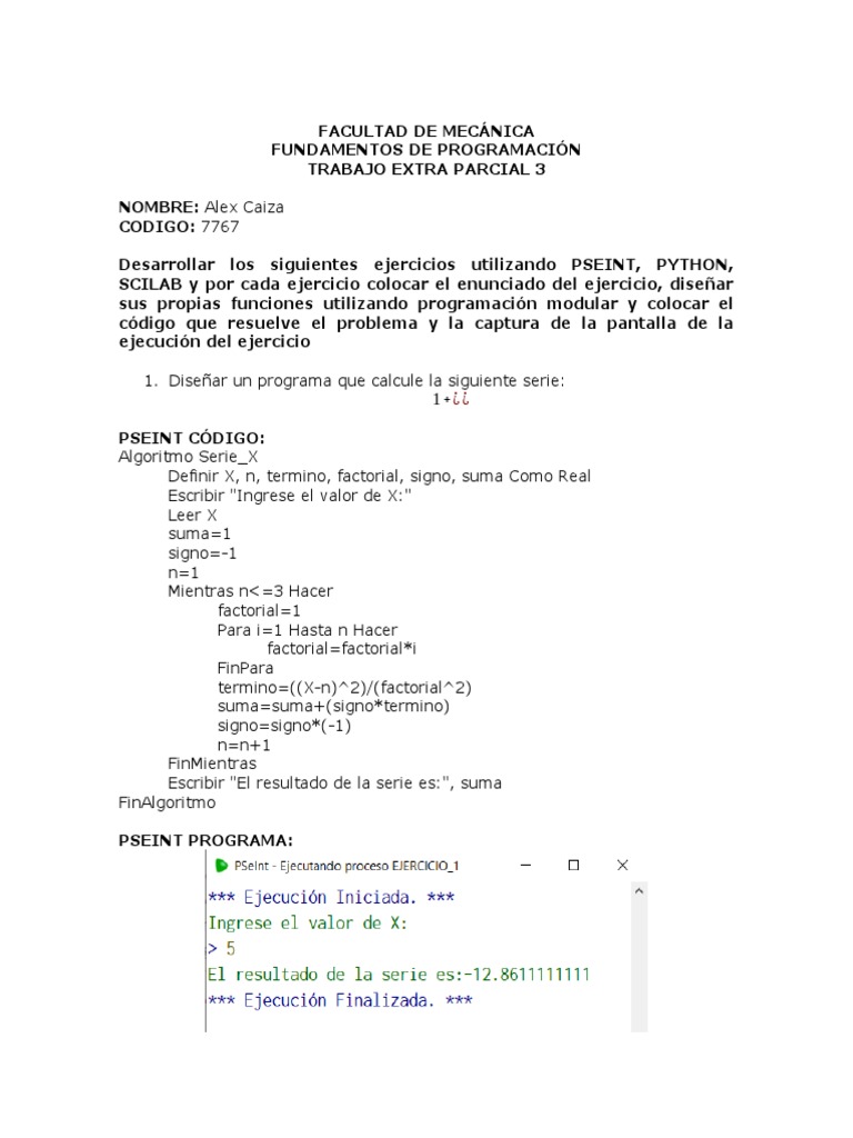 Tarea de Recuperacion | PDF | Python (lenguaje de programación) | Ingeniería de software