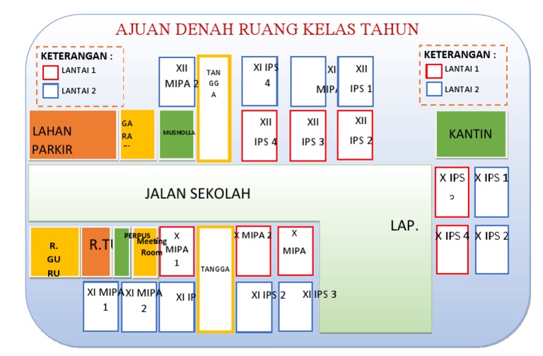 Denah Ruang Kelas 2023-2024 | PDF